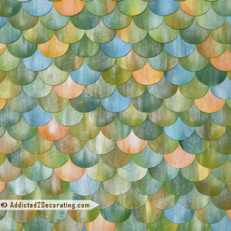 DIY: Iridescent Watercolor "Fish Scale" Artwork - Addicted 2 Decorating®