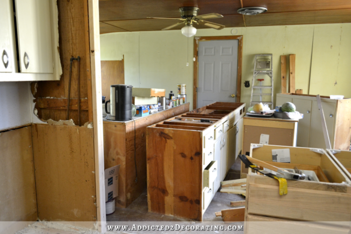 Kitchen Progress - The Biggest Cabinet Removed And A Widened Doorway ...