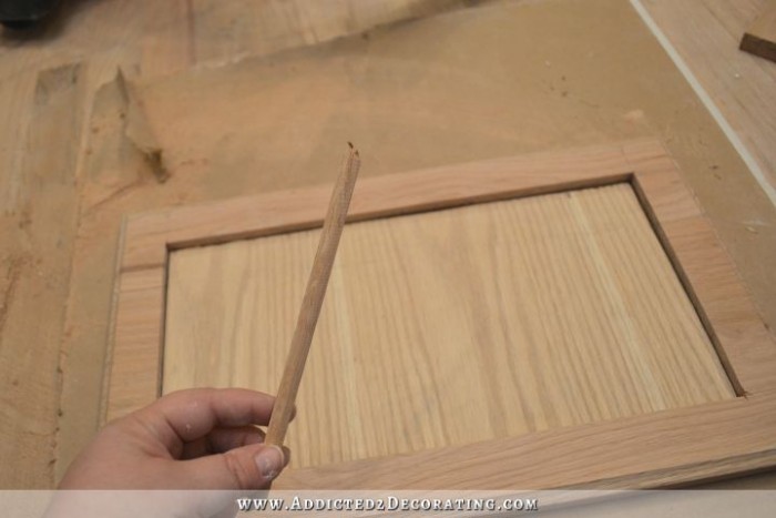 Peninsula Drawer Front Makeover (From Flat Panel To Recessed Panel ...