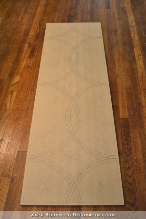 DIY Fretwork Panel For French Door Cut With Jigsaw From 1/4-Inch MDF