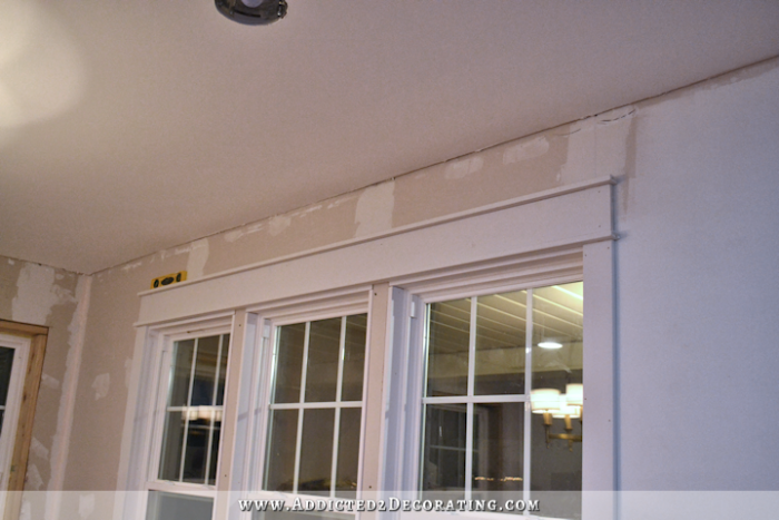 Dining Room Window Trim Progress - Addicted 2 Decorating®