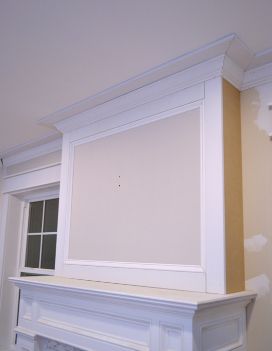 How To Build A Quick And Easy Fireplace Overmantel - Addicted 2 Decorating®