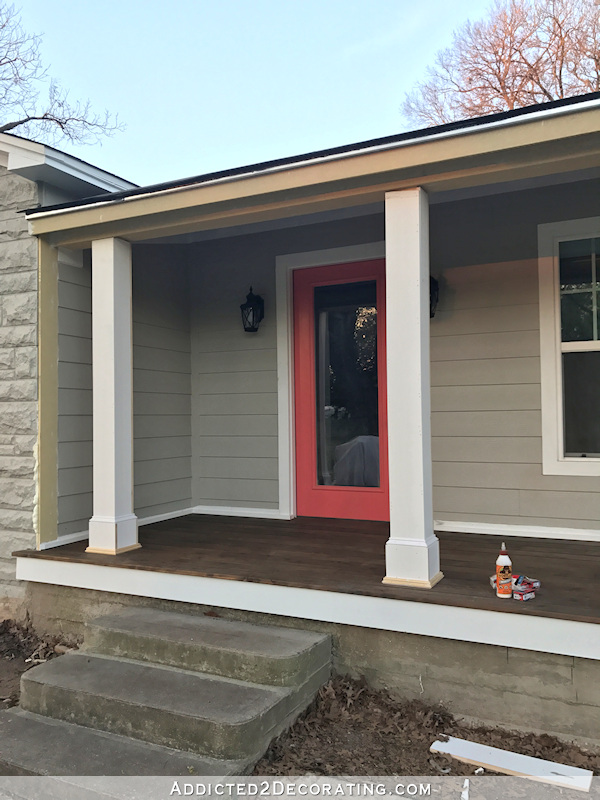Faux Wood Beams Front Porch Ideas Home Design Ideas