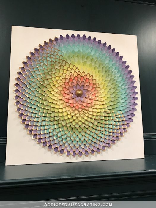 Colorful 3D Rainbow Gradient Pinwheel Artwork - Addicted 2 Decorating®
