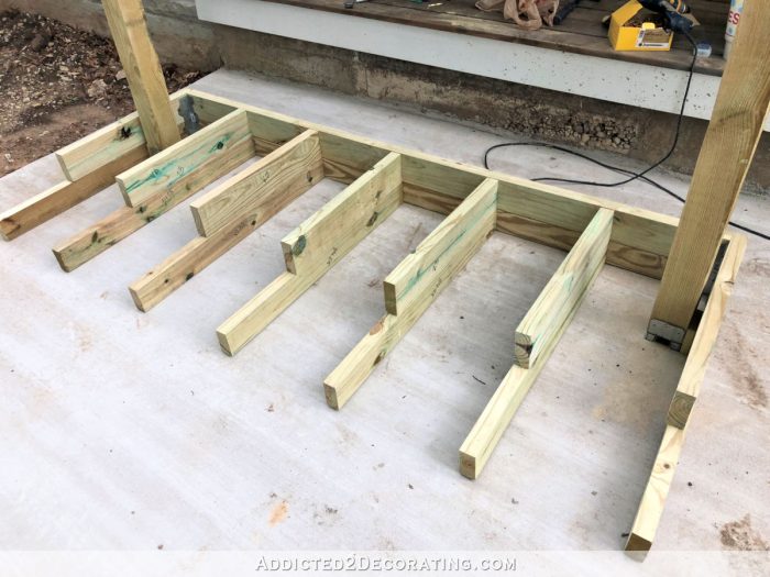 How to build porch steps (the box method) Part 1 - Addicted 2 Decorating®
