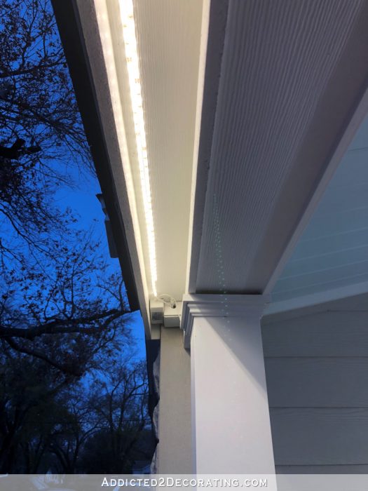 LED Tape Lights Outdoors (Front Porch Lights) - Addicted 2 Decorating®