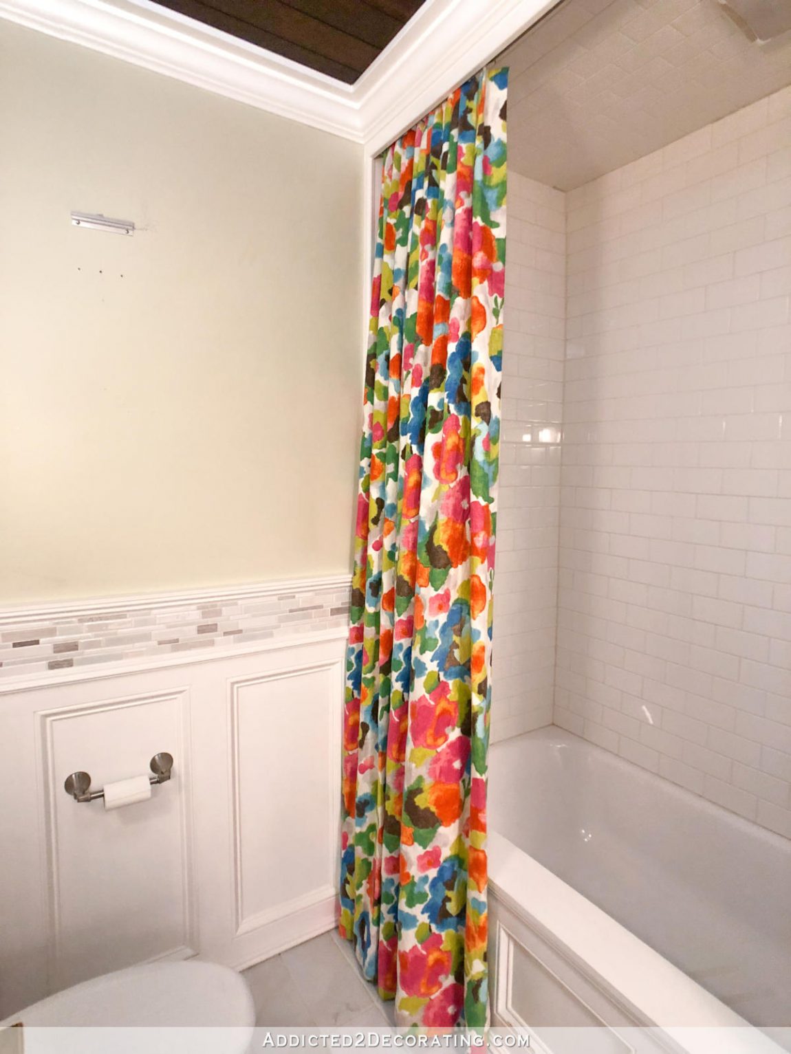 DIY Colorful Shower Curtains - Addicted 2 Decorating®