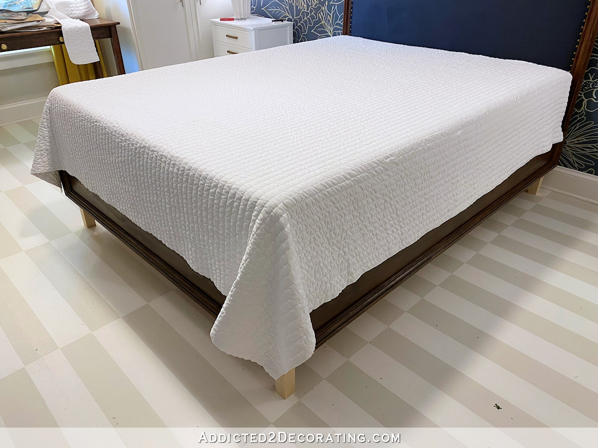 Guest Bedroom Bedding Progress and Pillow Fabric Options - Addicted 2 ...