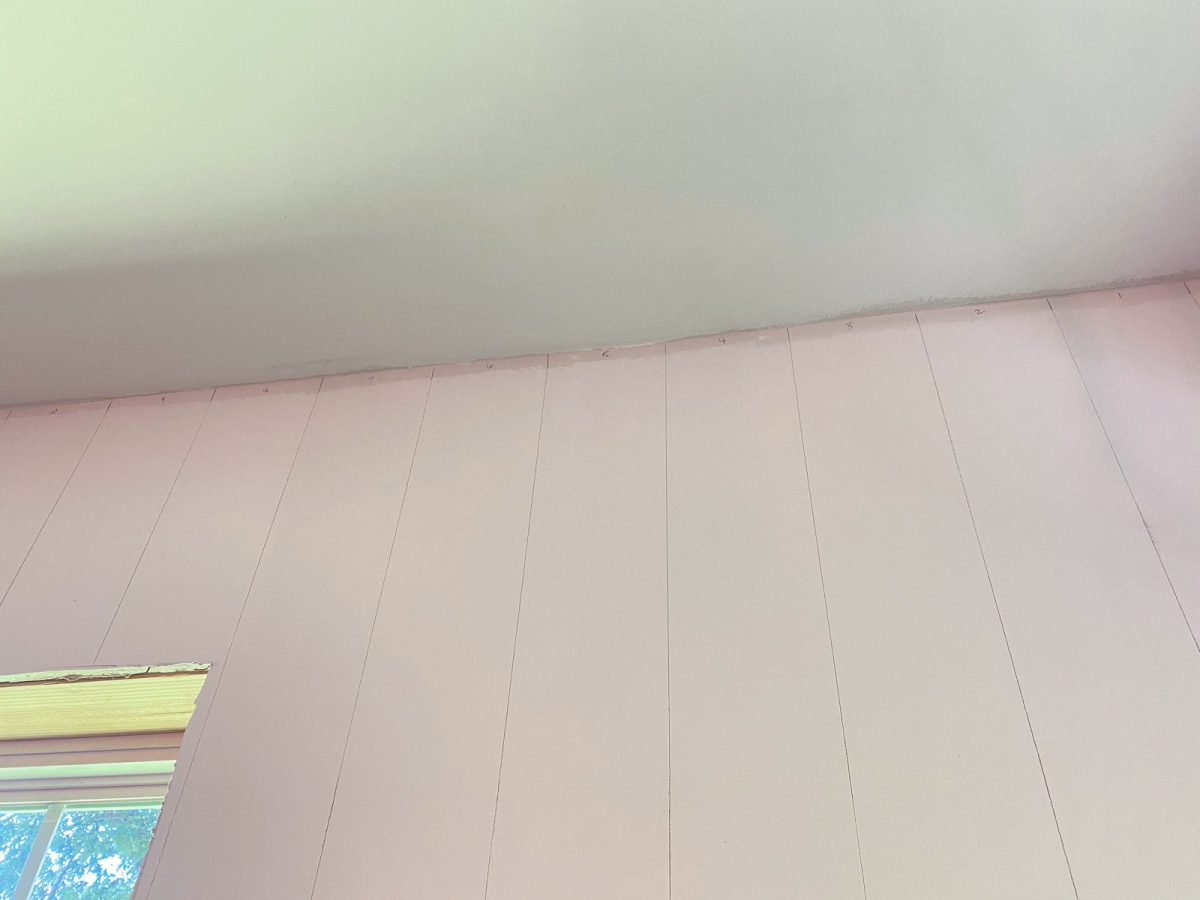 Home Gym - Finished Colorful Gradient Vertical Stripe Walls - Addicted ...
