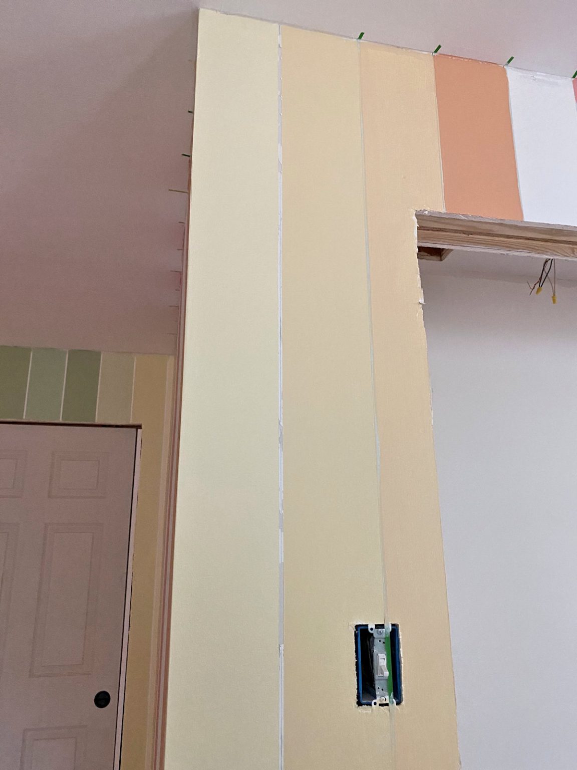 Home Gym - Finished Colorful Gradient Vertical Stripe Walls - Addicted ...