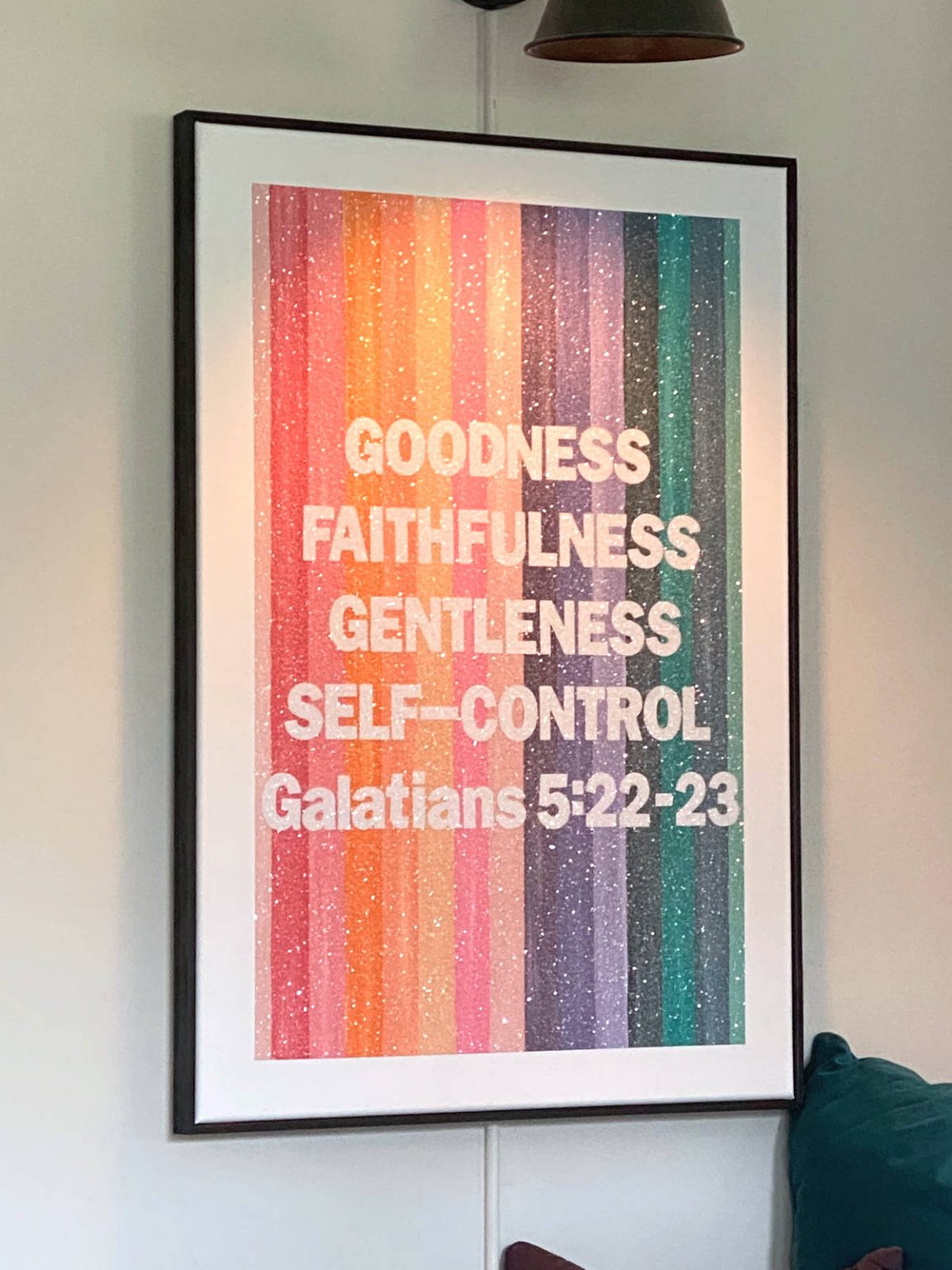 DIY Artwork: Colorful Cut Glass Glitter Word Art - Addicted 2 Decorating®