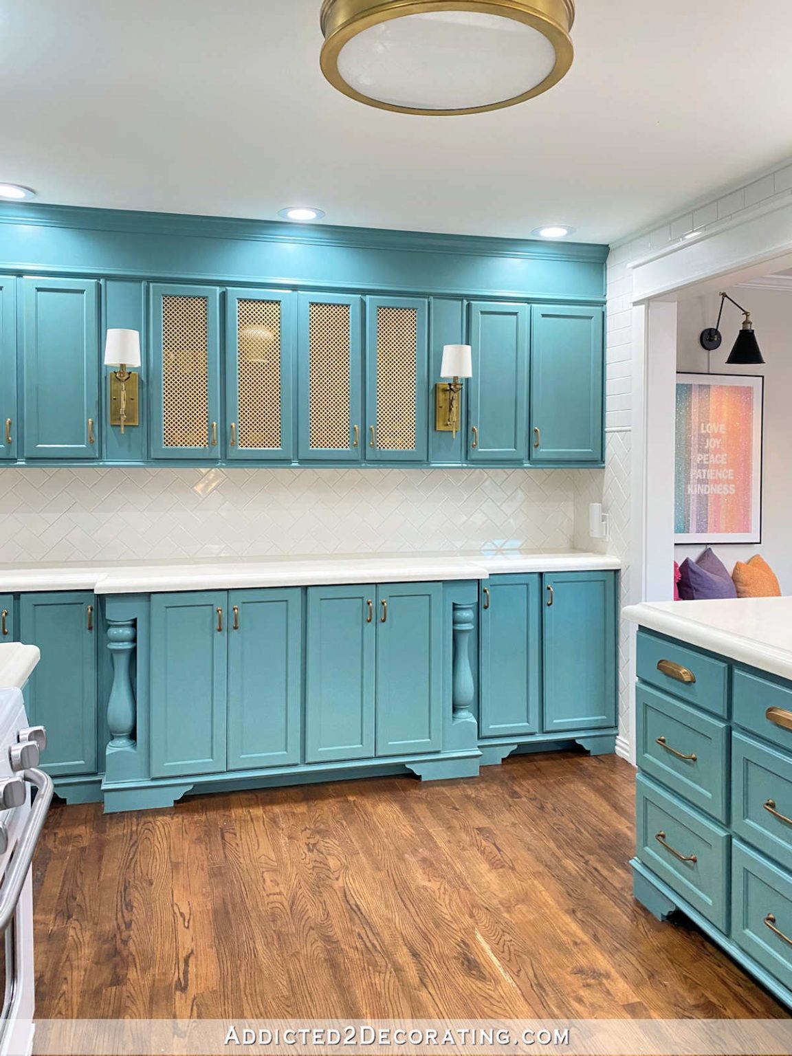 10 Ways I Customized My Big Box Store Unfinished Stock Oak Cabinets For ...