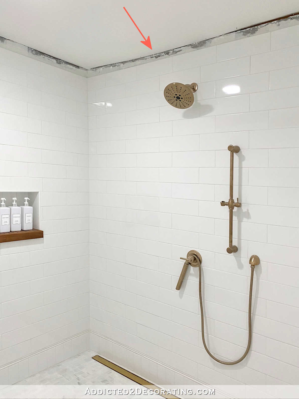 Master Bathroom Floor Progress & Trim Decisions - Addicted 2 Decorating®