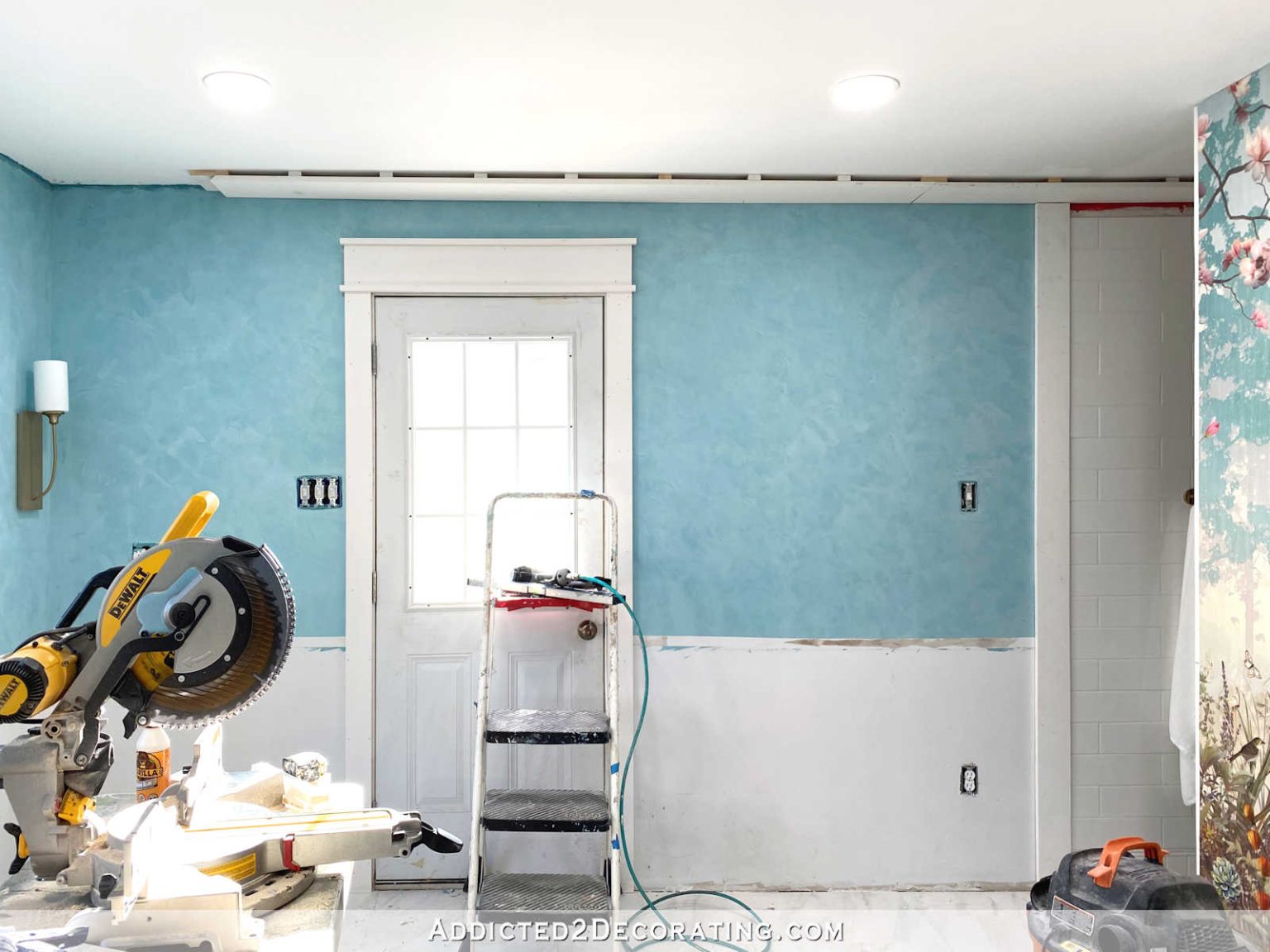 Master Bathroom Trim Progress - Addicted 2 Decorating®