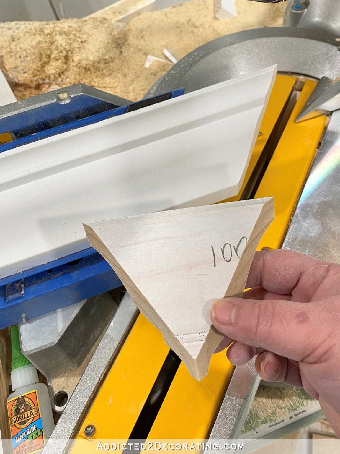 How To Dead End Crown Molding - DIY Mid Molding Block - Addicted 2 ...