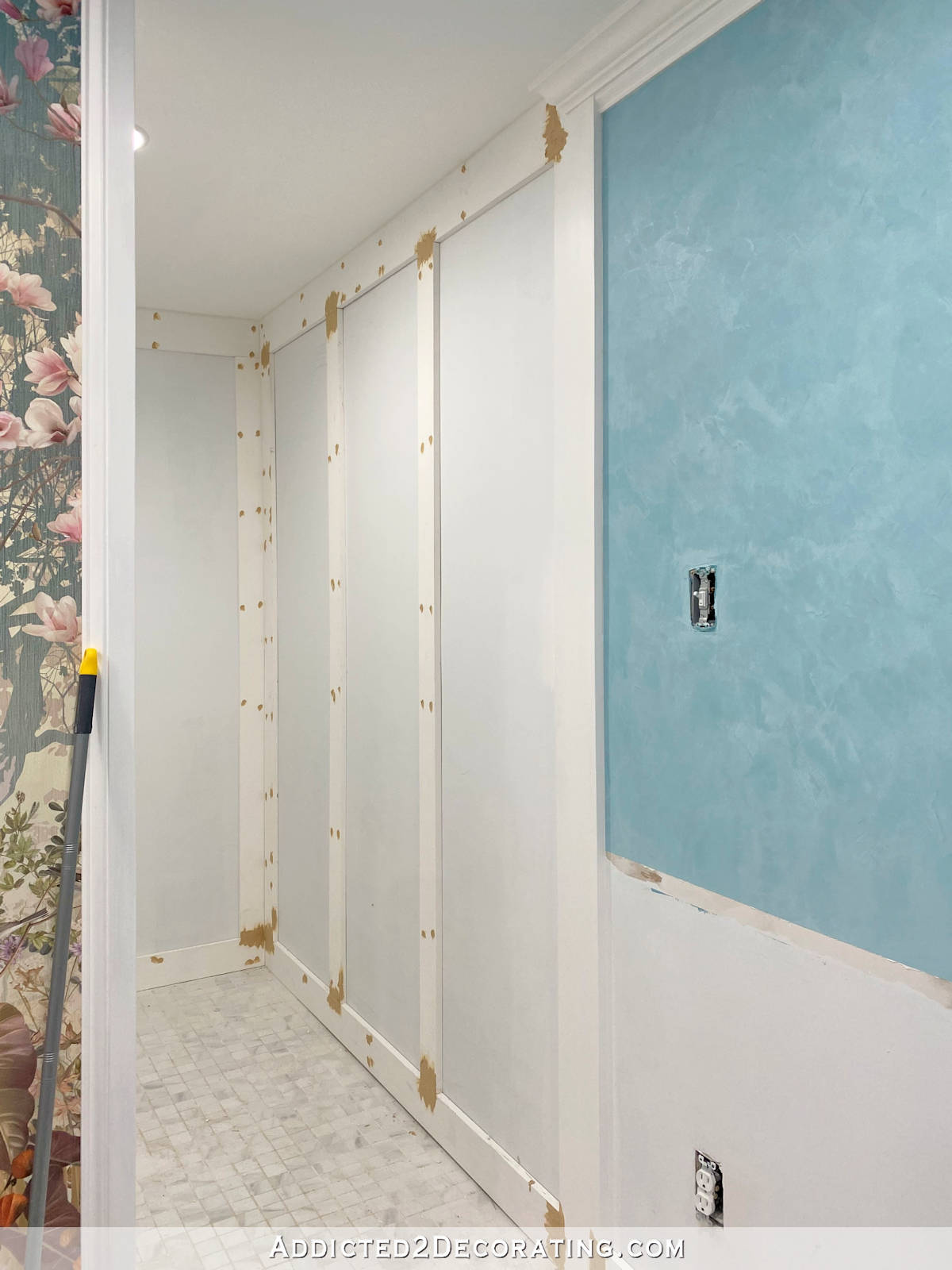 Master Bathroom Water Closet Progress - Addicted 2 Decorating®