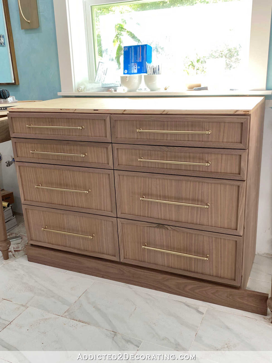 DIY Chest Of Drawers — Part 2 (Walnut Storage Cabinet For Our Bathroom ...