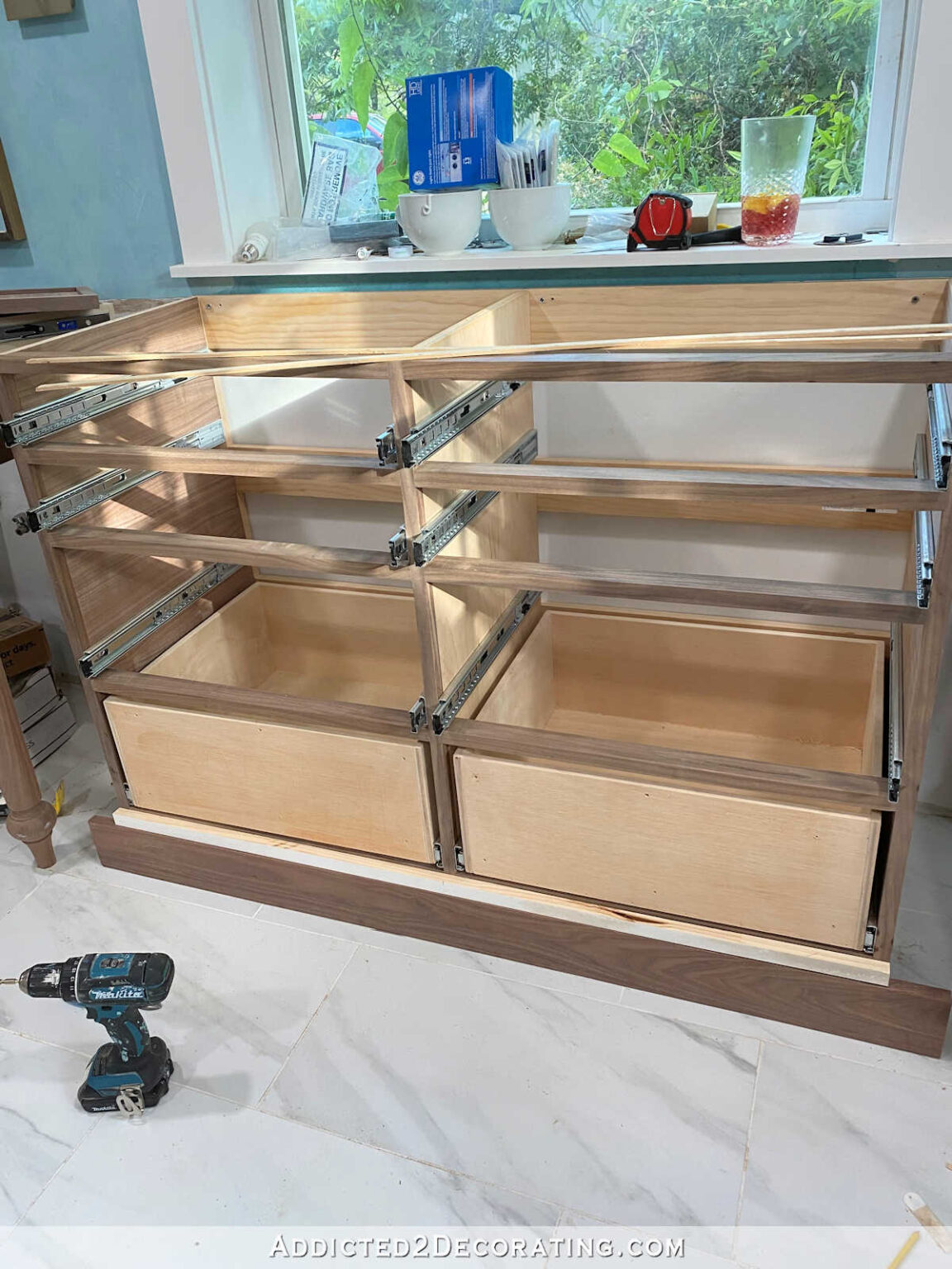 DIY Chest Of Drawers — Part 2 (Walnut Storage Cabinet For Our Bathroom ...