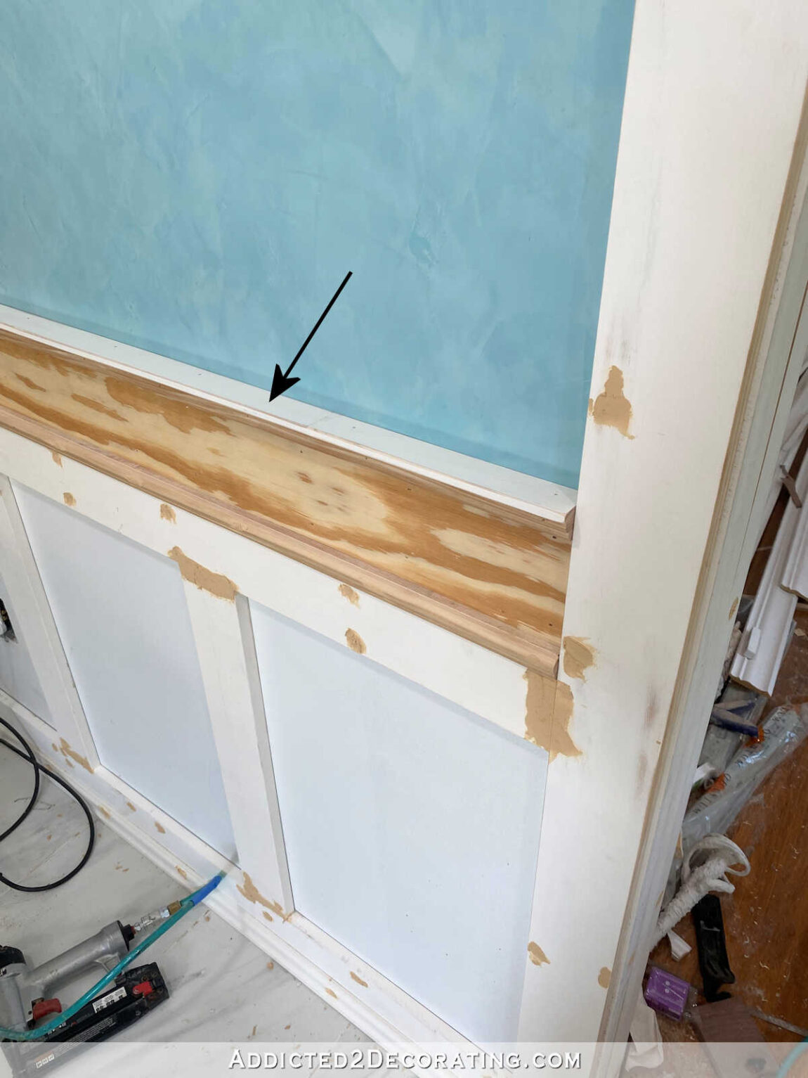 DIY Wainscoting Part 1 - The Anatomy Of Judge's Paneling With Tile ...