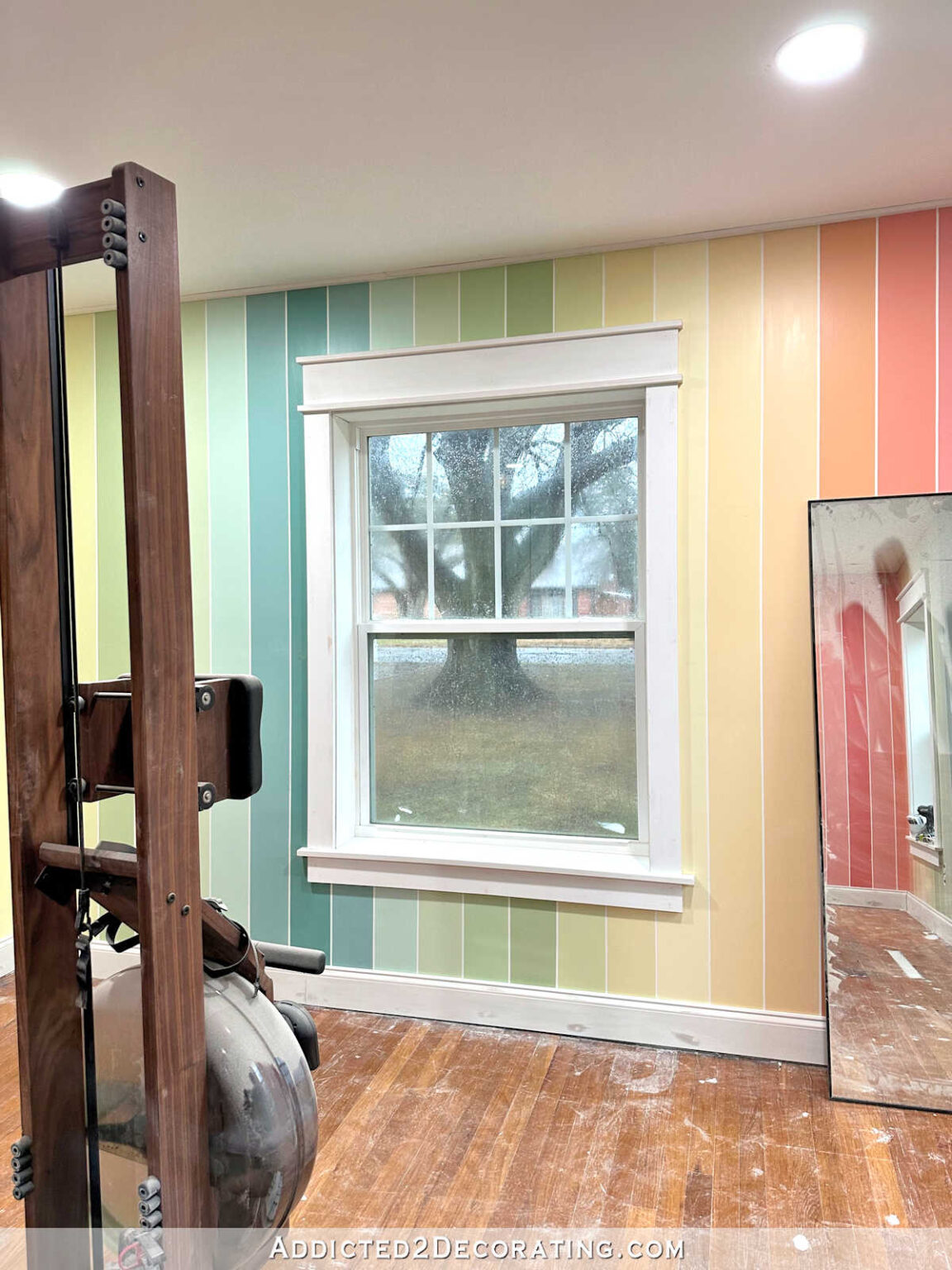 Home Gym Progress (Plus, Lighting, Window Treatment, Door Color ...