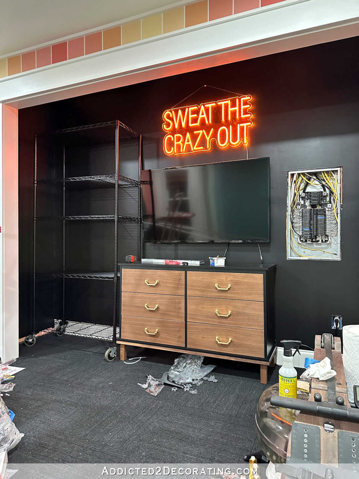 Home Gym Progress - It's Almost There! - Addicted 2 Decorating®