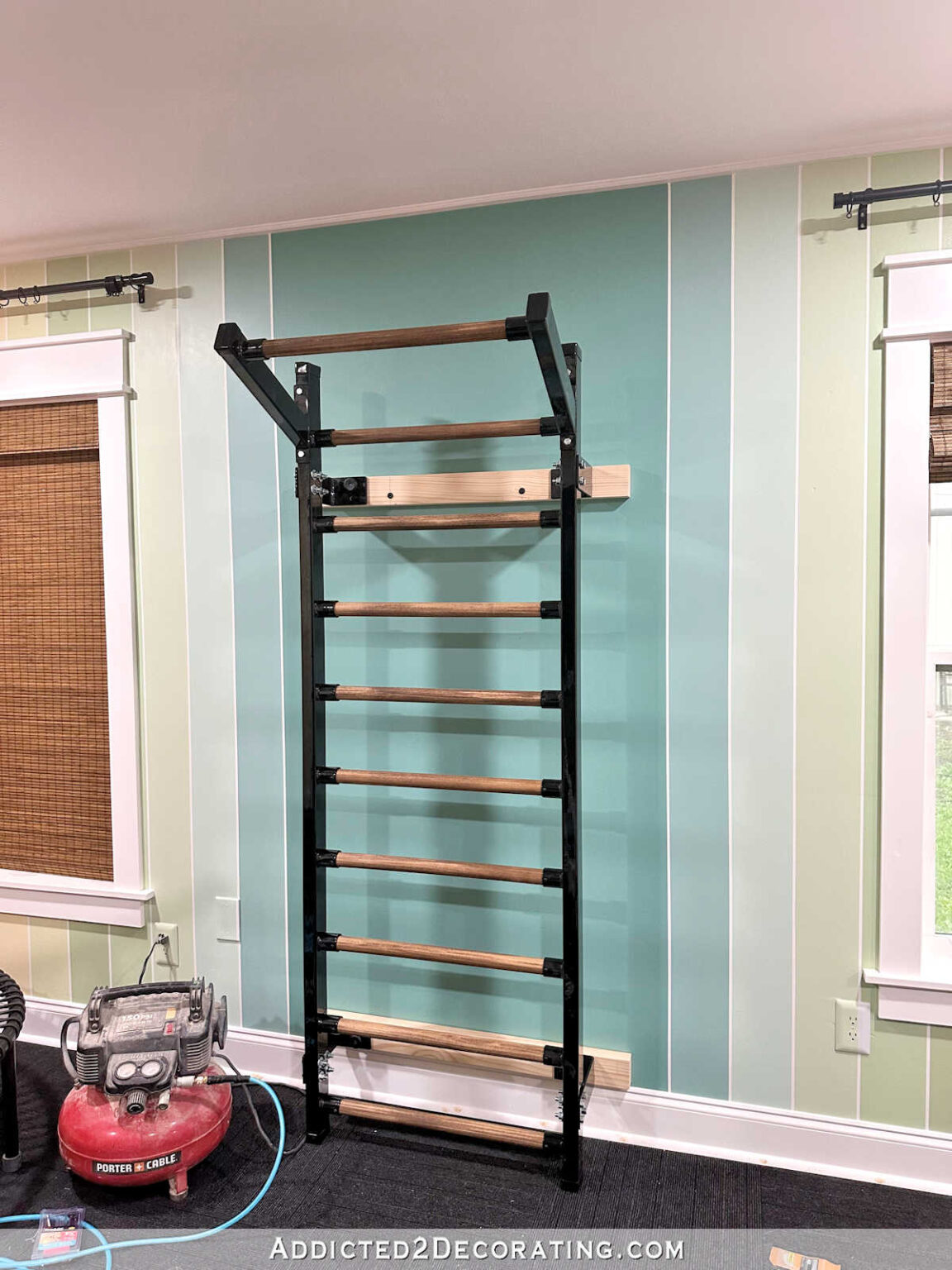 Our Swedish Ladder (a.k.a., Stall Bars) Is Installed! - Addicted 2 ...
