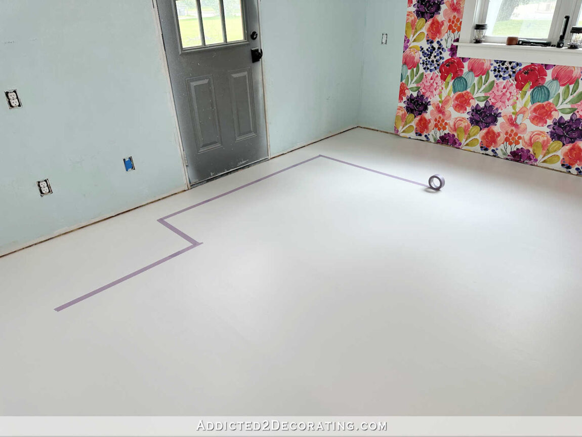 Painted Studio Floor In Progress! (Plus, Three Options For My Checked ...