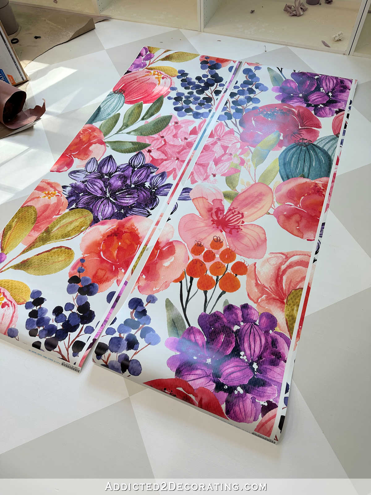 A Sneak Peek Of My New Large Floral Mural - Addicted 2 Decorating®