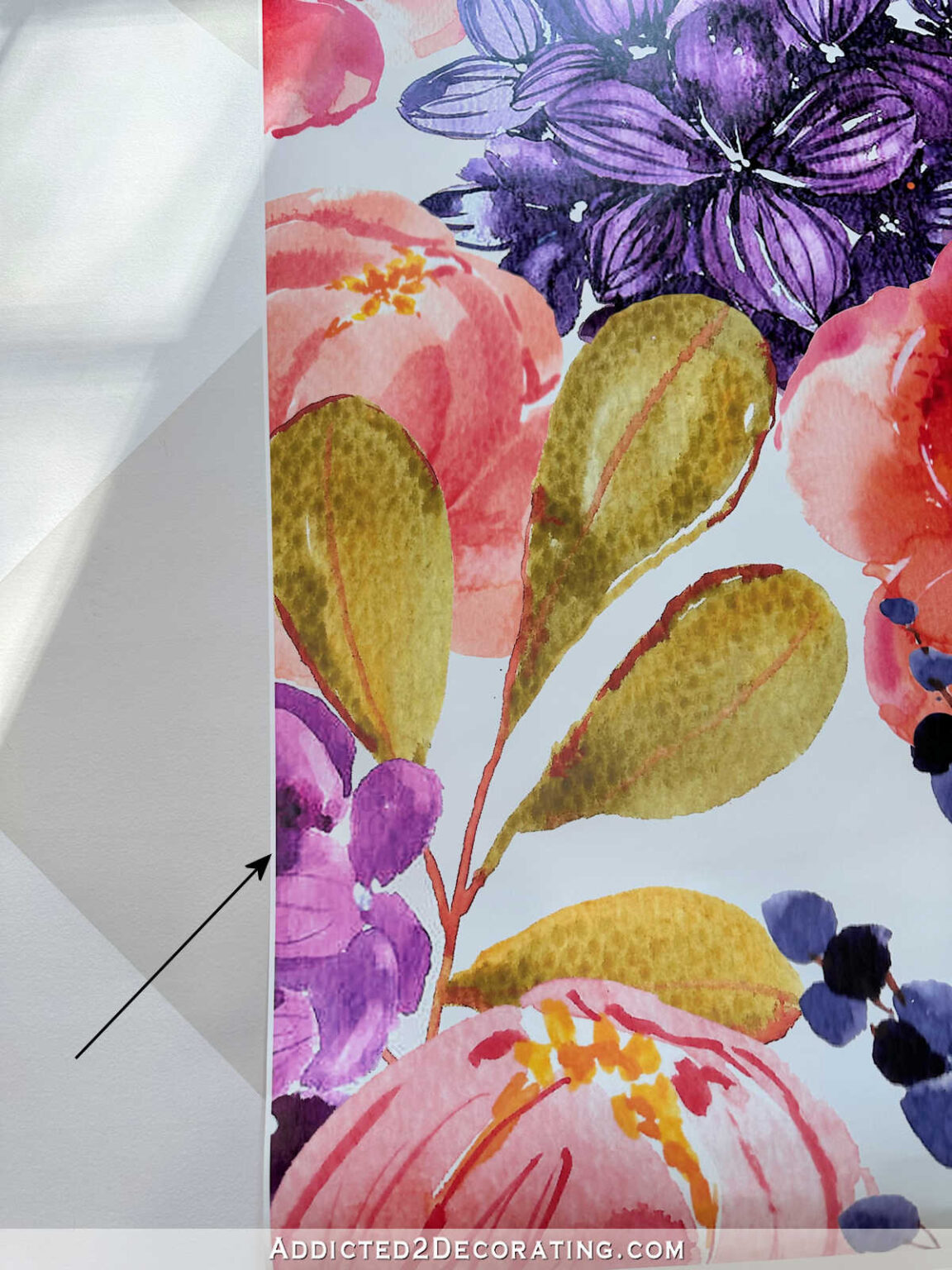 A Sneak Peek Of My New Large Floral Mural - Addicted 2 Decorating®