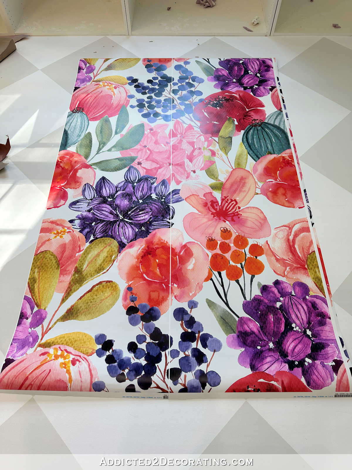 A Sneak Peek Of My New Large Floral Mural - Addicted 2 Decorating®