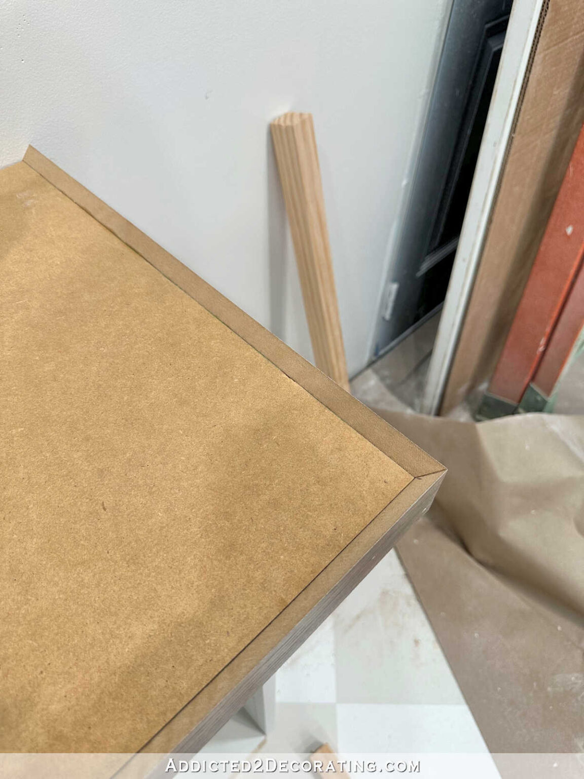 Long DIY Countertop Made With Laminate Flooring (How To Make A 20-Foot ...