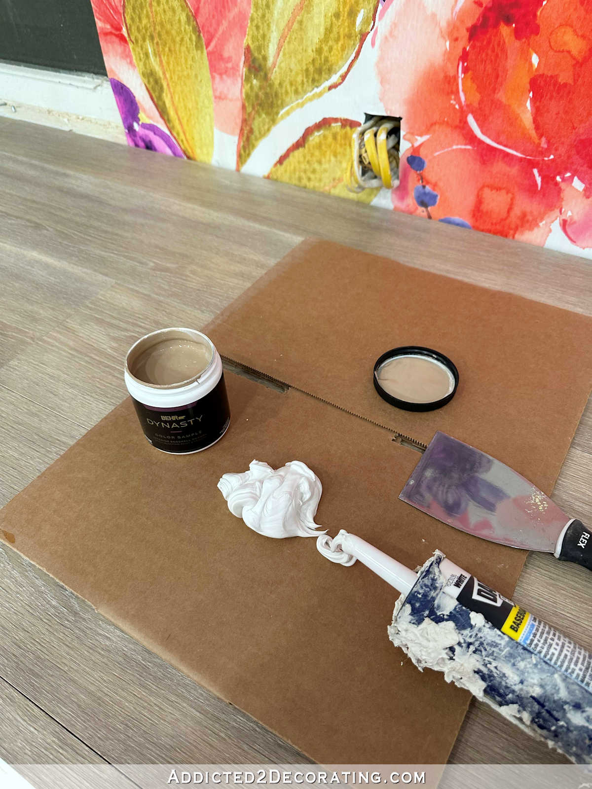 Long DIY Countertop Made With Laminate Flooring (How To Make A 20-Foot ...