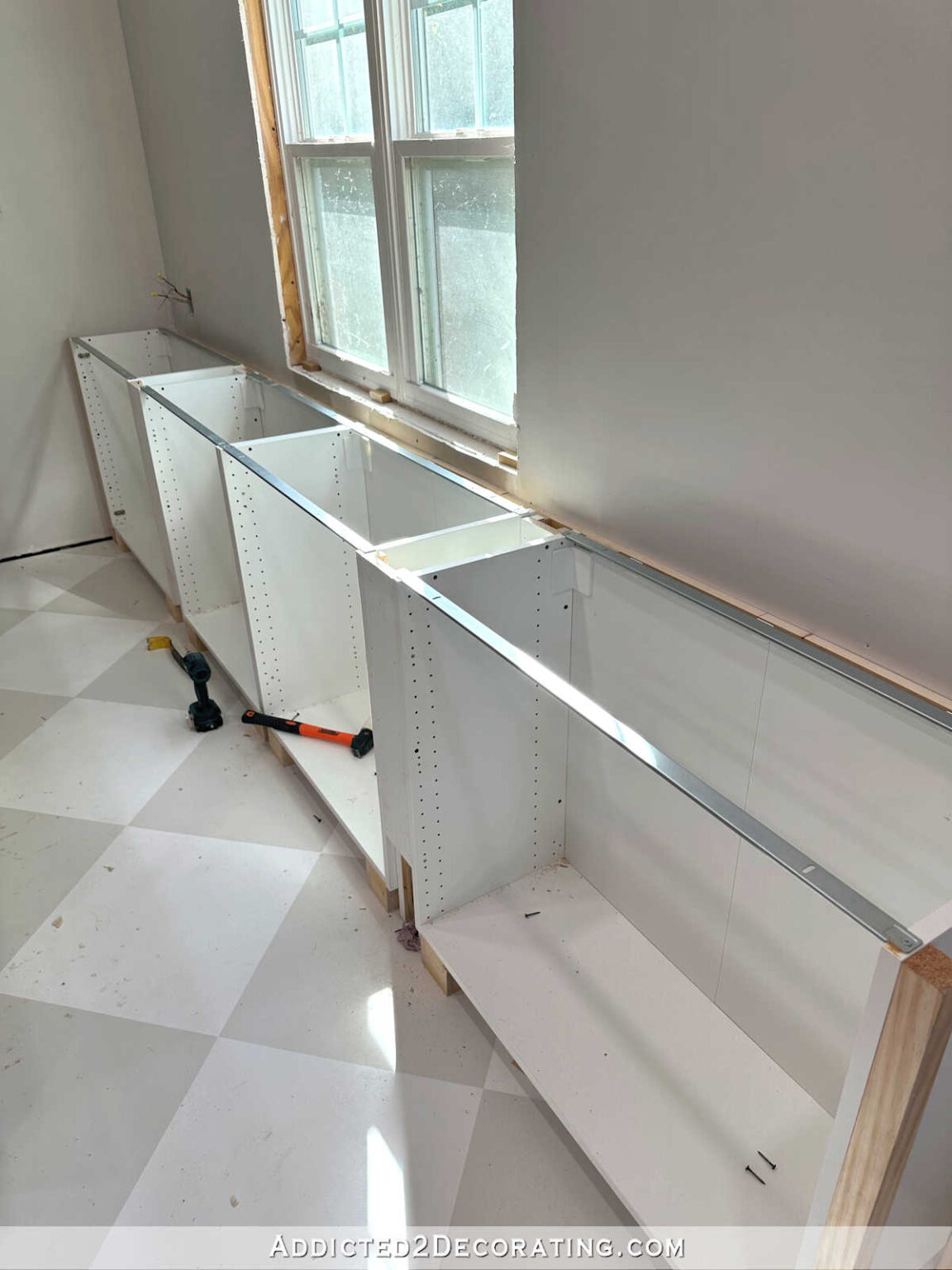 Adjusting Window Trim Around A High Countertop + My Studio Office Area ...