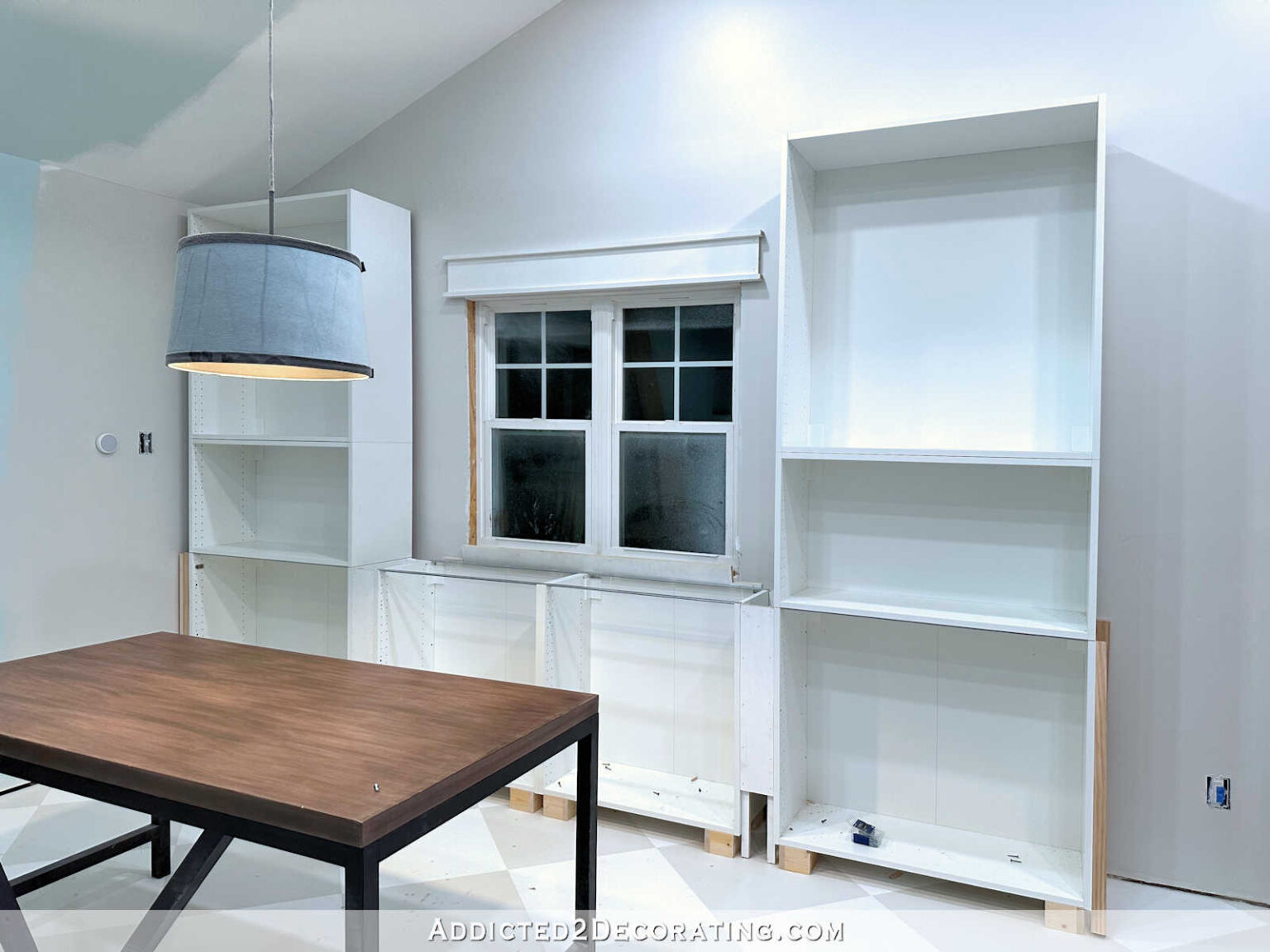 Adjusting Window Trim Around A High Countertop + My Studio Office Area ...