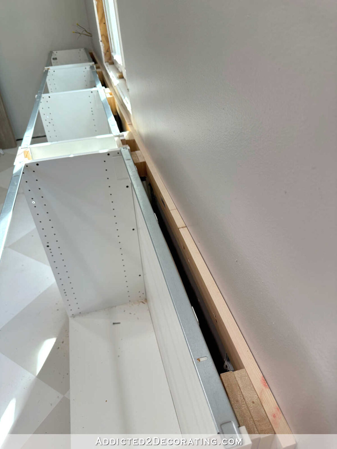 Adjusting Window Trim Around A High Countertop + My Studio Office Area ...