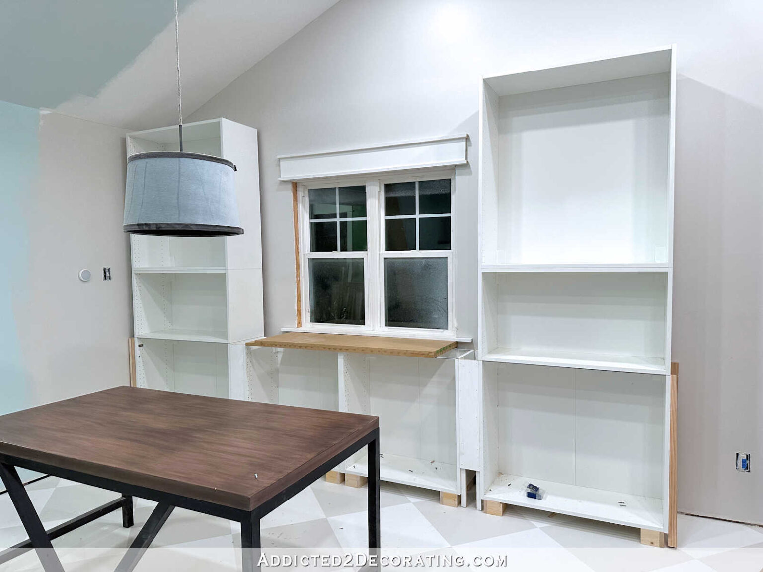 Adjusting Window Trim Around A High Countertop + My Studio Office Area ...