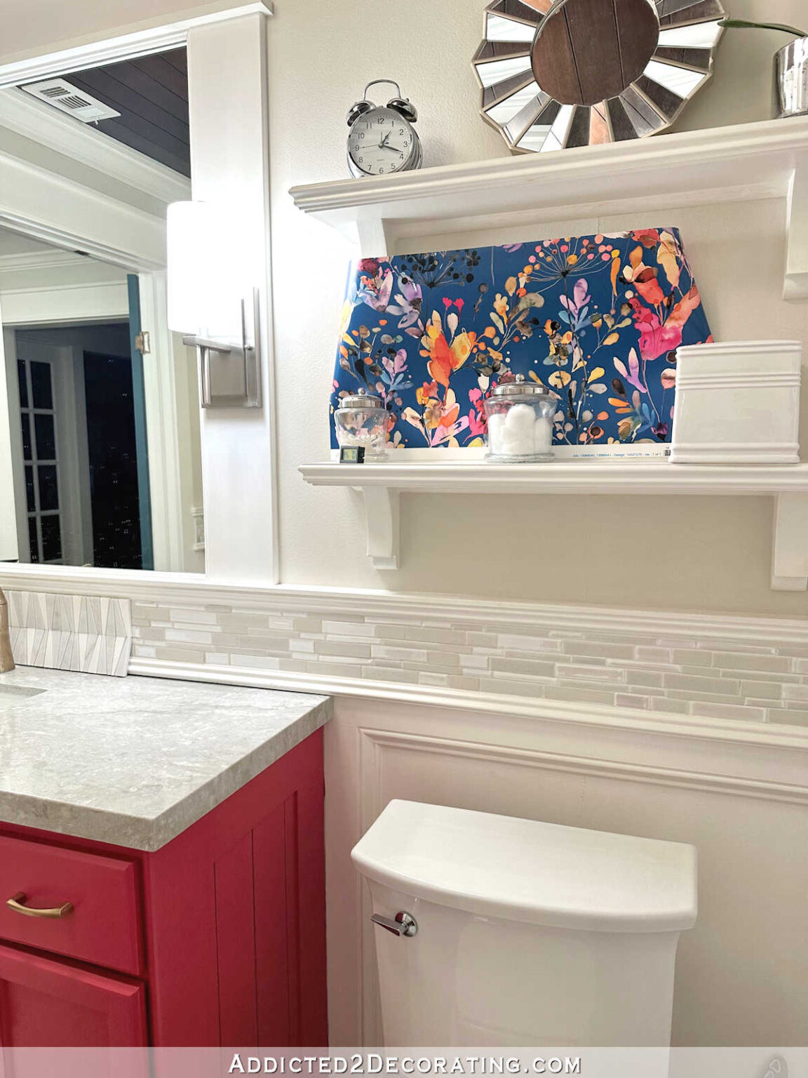 A Bold Option For The Hallway Bathroom Walls - Addicted 2 Decorating®
