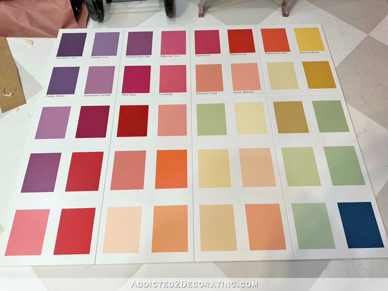 My 72-Color Paint Swatch Cabinets - Part 2 (The Cabinet Doors Are ...