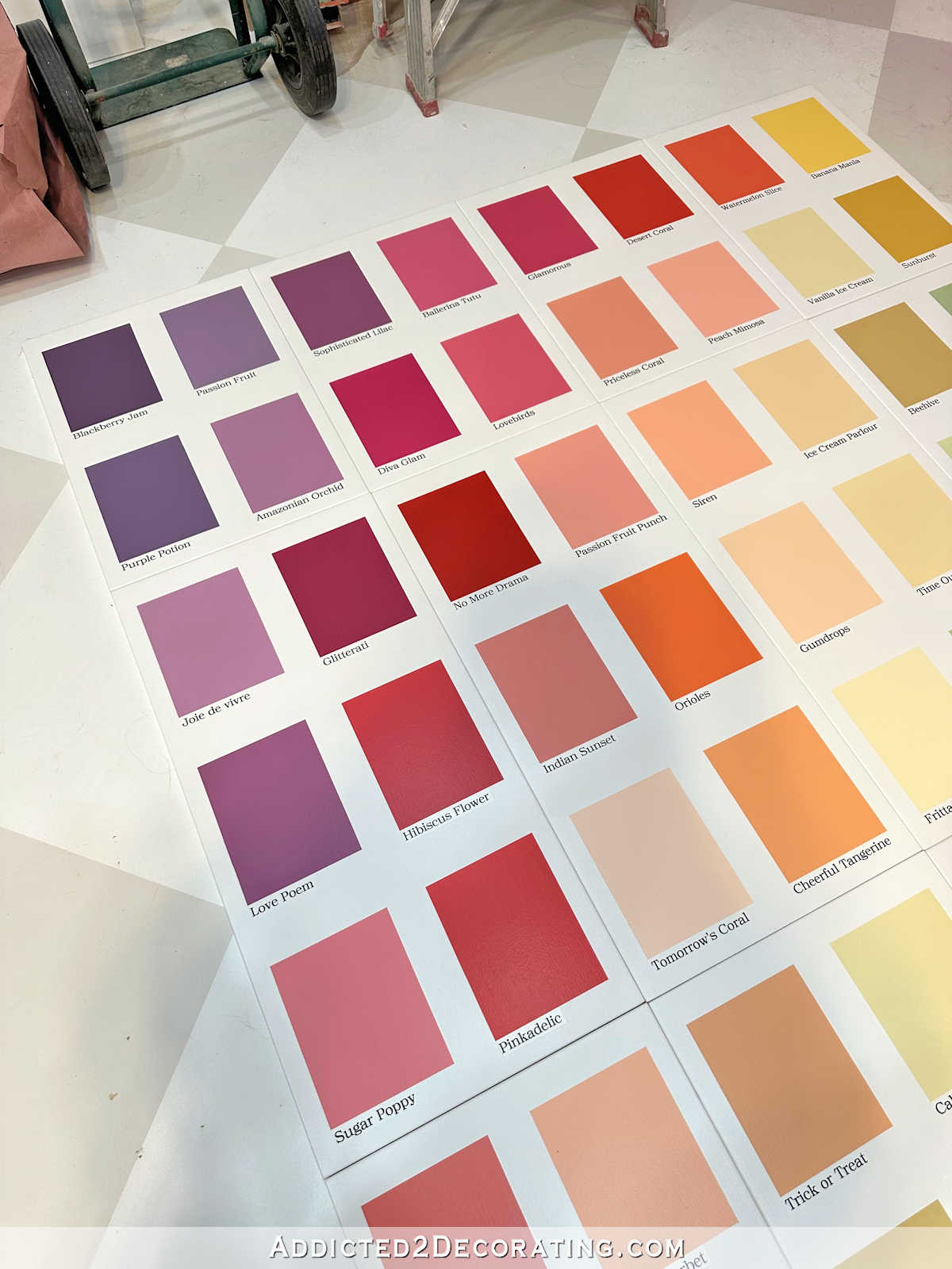 My 72-Color Paint Swatch Cabinets - Part 2 (The Cabinet Doors Are ...