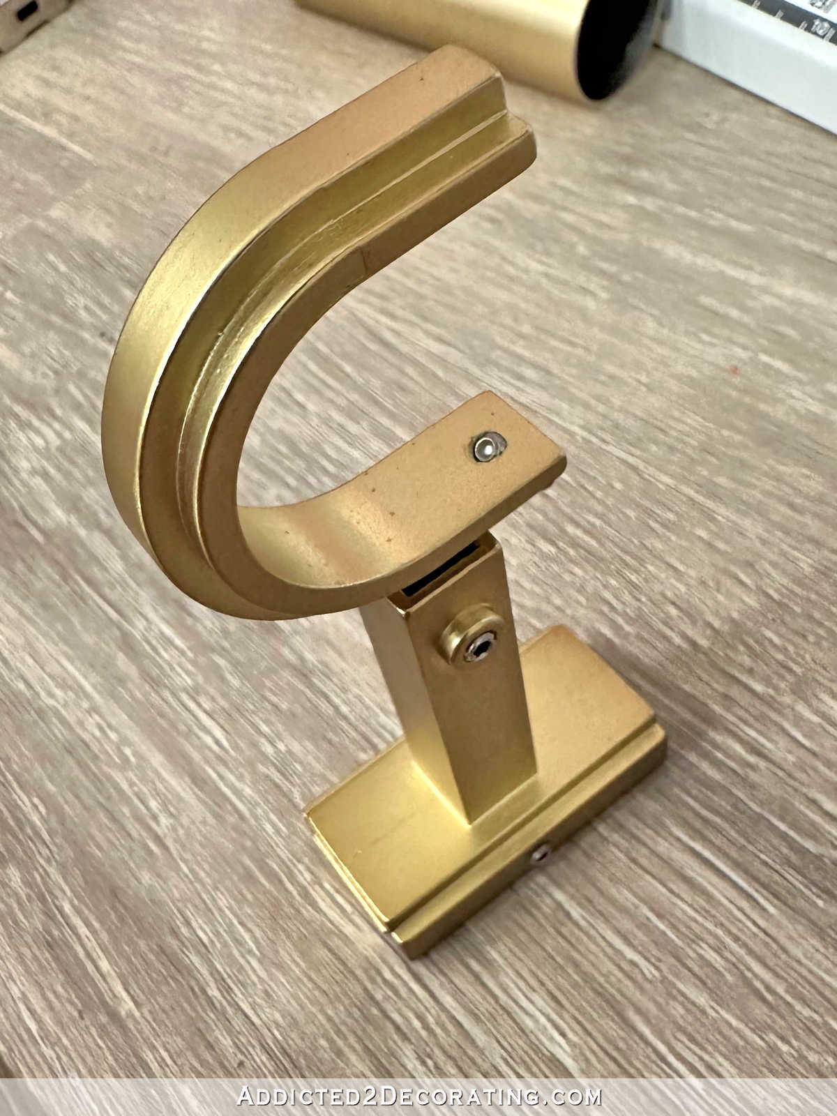 My New Favorite Brushed Gold (Brushed Brass) Curtain Rod (And How To ...