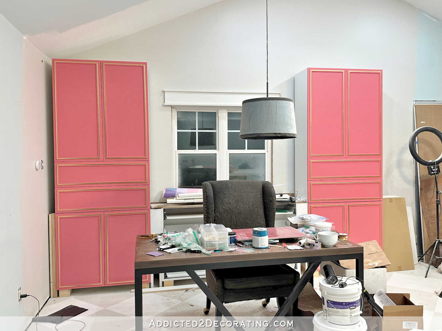 Studio Office Area Cabinet Progress - Doors and Drawer Fronts Are ...