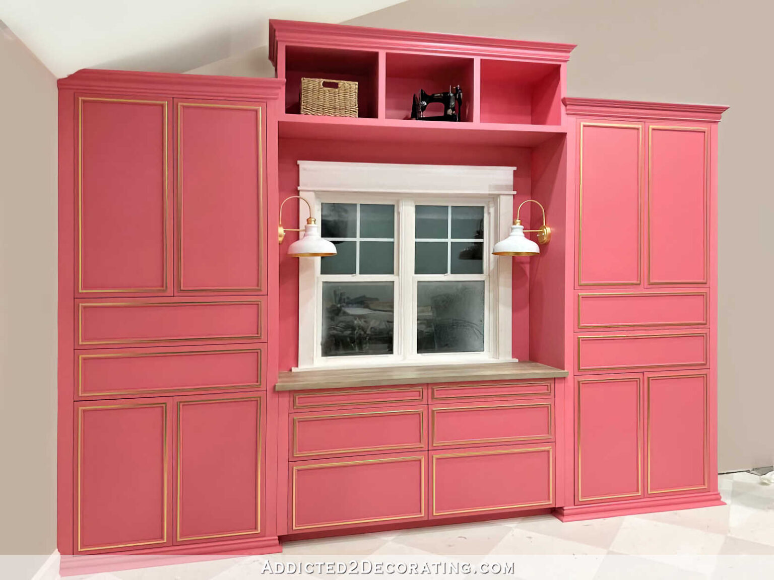 The Studio Office Area Cabinets Are Finished! - Addicted 2 Decorating®