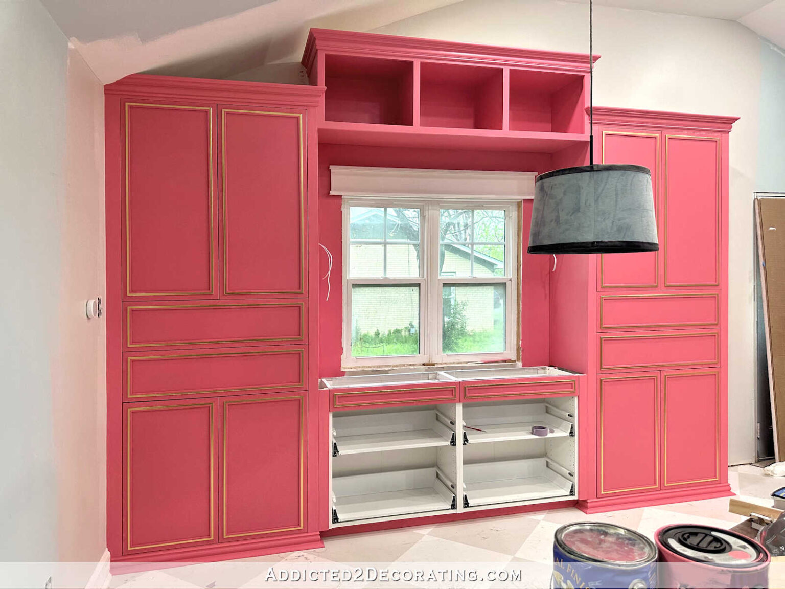 My Finished (For The Most Part) Studio Office Area Cabinets! - Addicted ...
