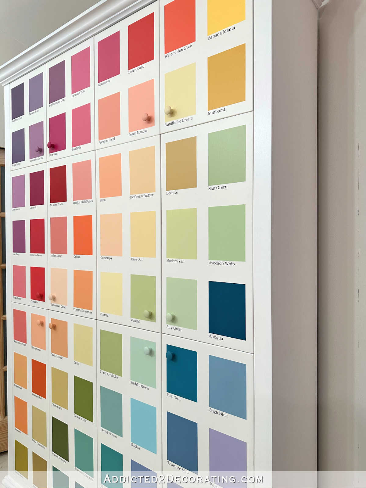 Paint Swatch Cabinet Repainted (Did I Make The Right Decision ...
