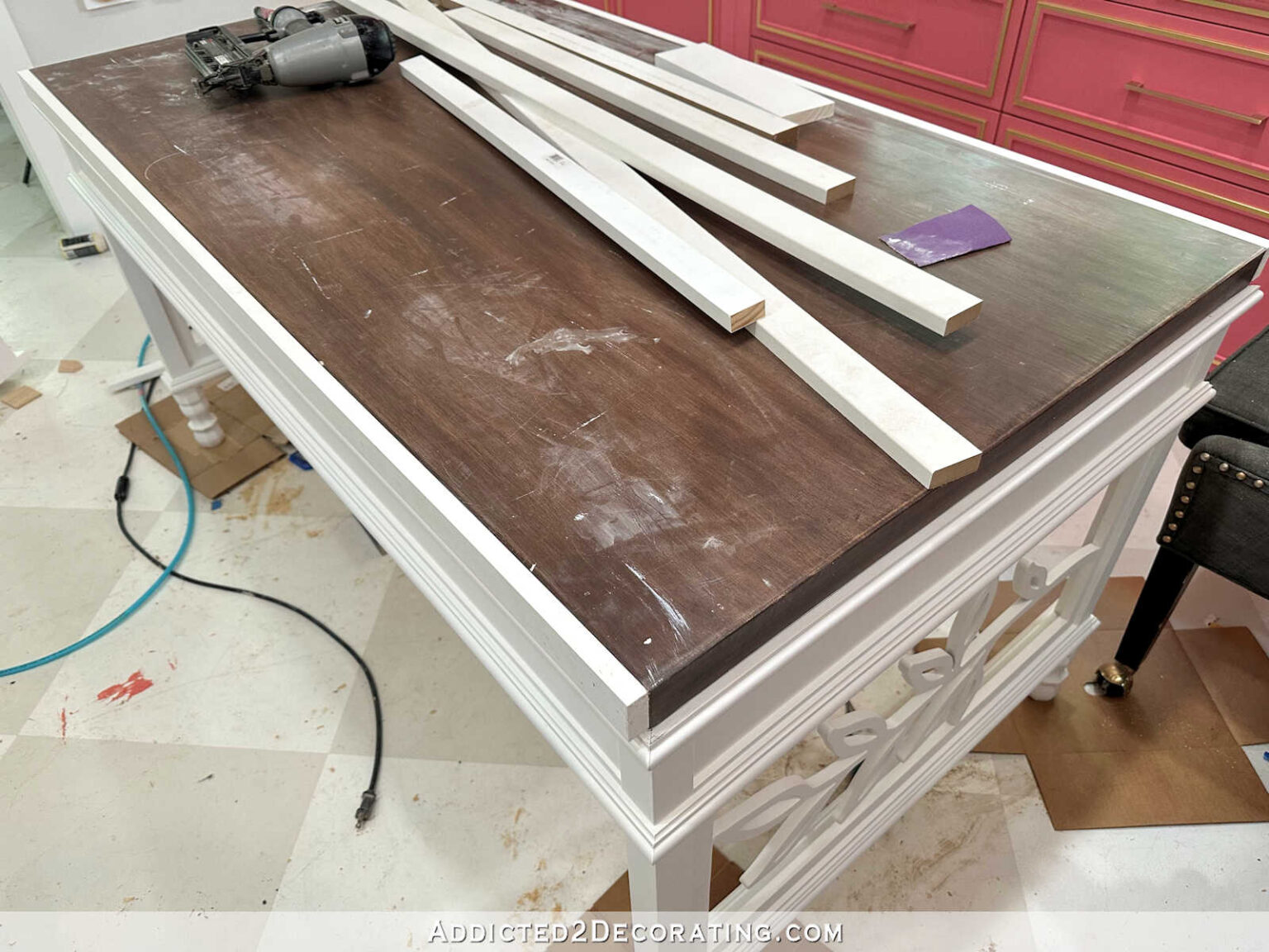 Studio Desk Makeover – FINISHED! (Plus, Adding Wood Veneer To A Desktop ...