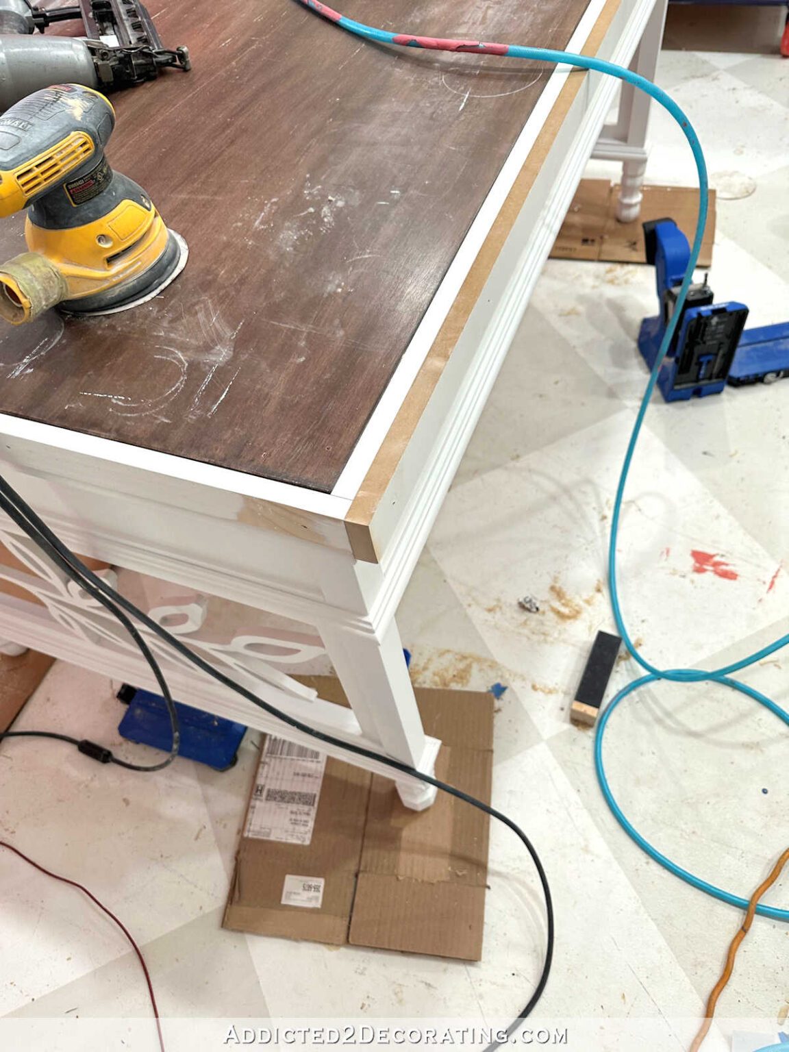 Studio Desk Makeover – FINISHED! (Plus, Adding Wood Veneer To A Desktop ...