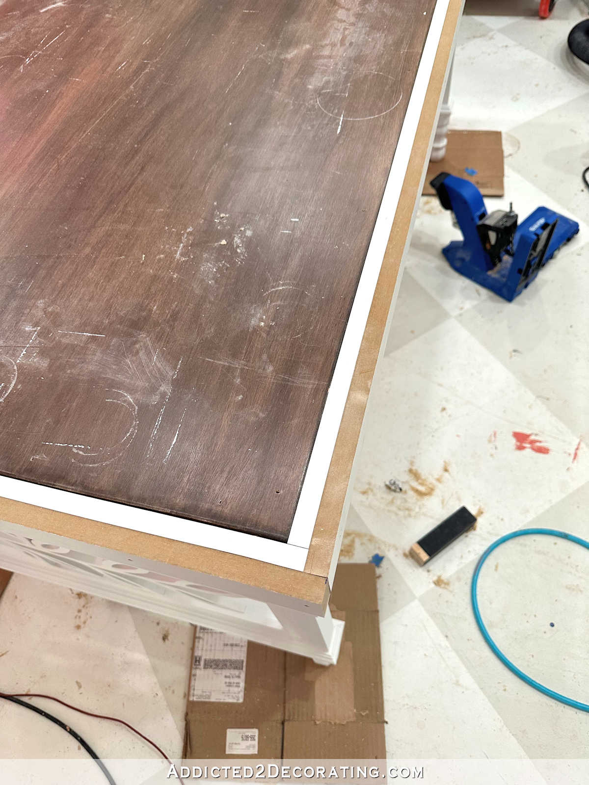 Studio Desk Makeover – FINISHED! (Plus, Adding Wood Veneer To A Desktop ...