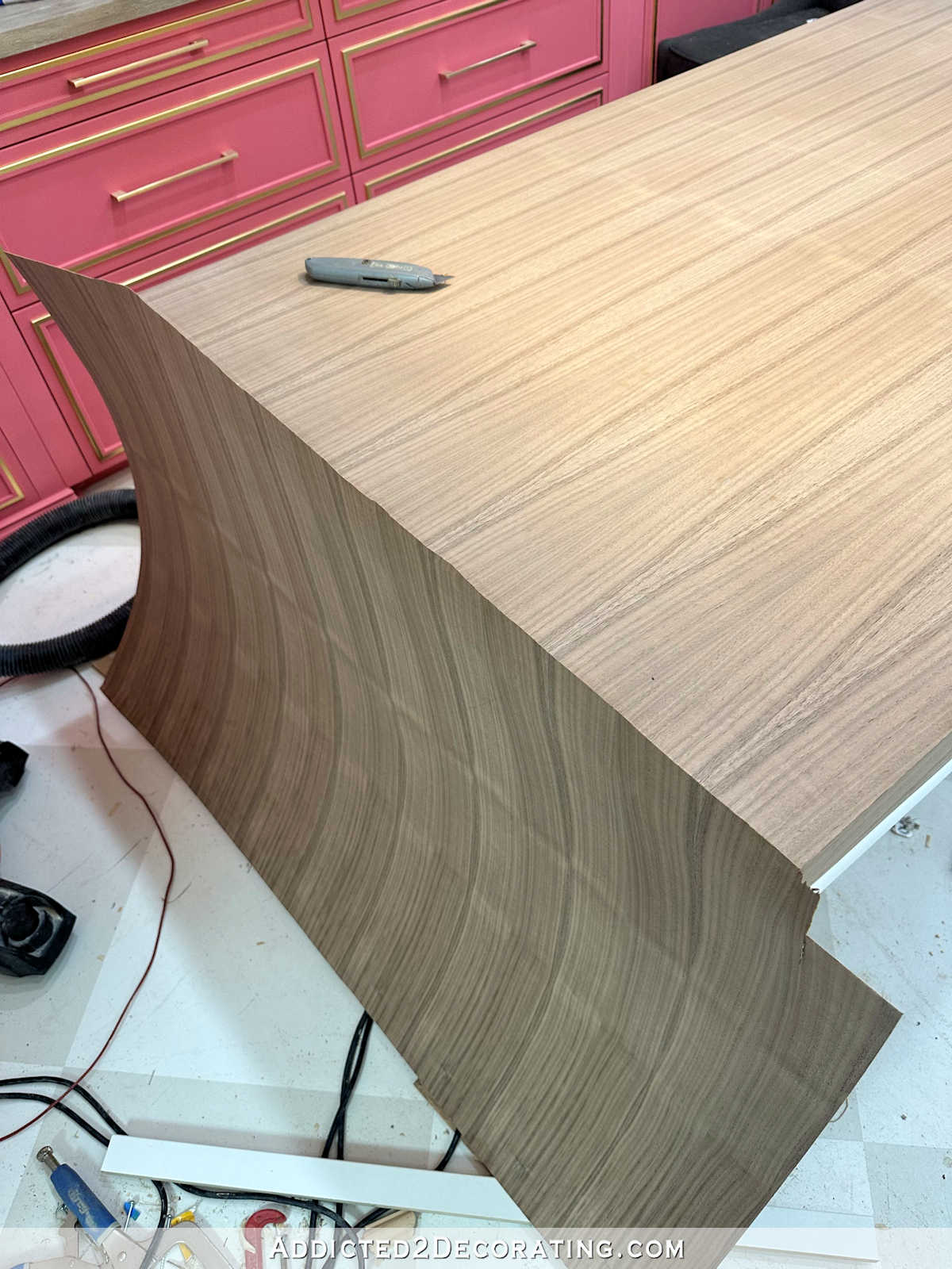 Studio Desk Makeover – FINISHED! (Plus, Adding Wood Veneer To A Desktop ...