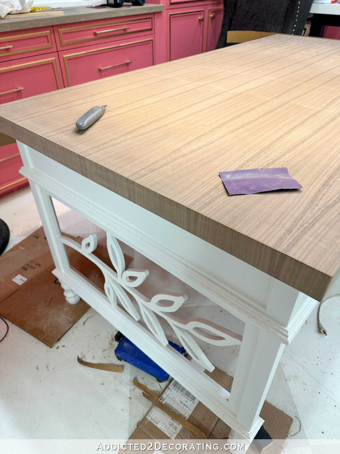 Studio Desk Makeover – FINISHED! (Plus, Adding Wood Veneer To A Desktop ...