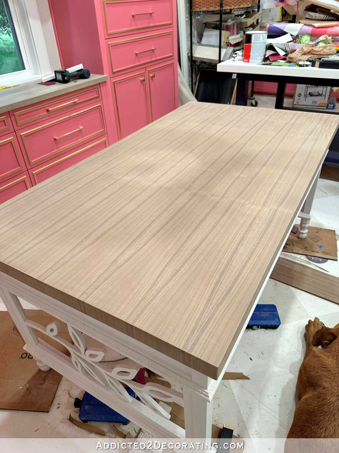 Studio Desk Makeover – FINISHED! (Plus, Adding Wood Veneer To A Desktop ...